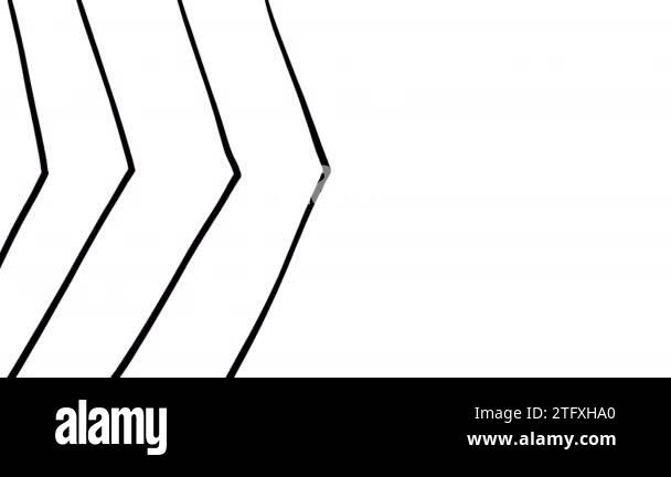 Animation with large doodle arrows on a white screen. A symbol of ...