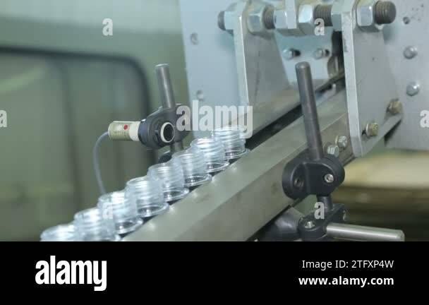 Production of plastic bottles.Automatic system. The production of ...