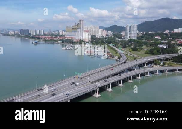 Georgetown, Penang Malaysia - May 18, 2022: The Majestic Penang Bridge ...