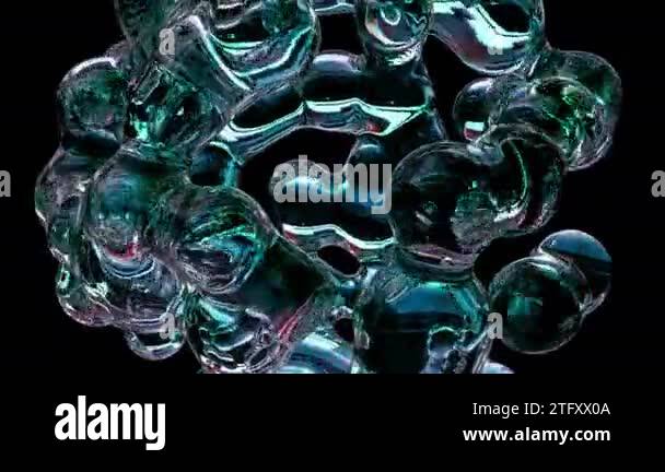 Abstract artistic surreal object based on metabolic spheres in the ...