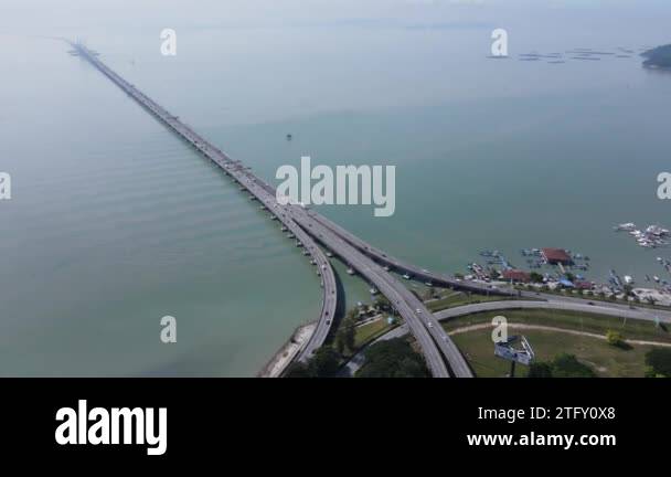 Georgetown, Penang Malaysia - May 18, 2022: The Majestic Penang Bridge ...