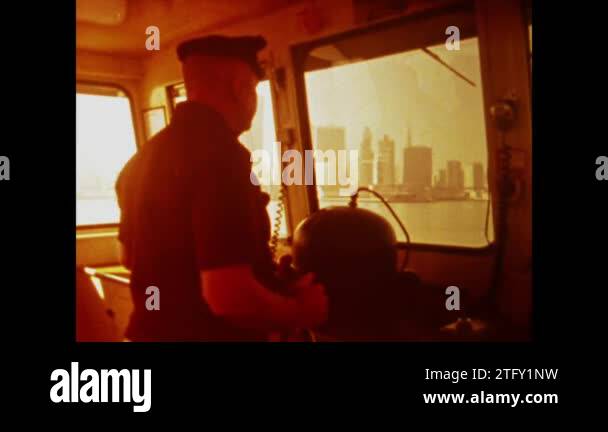 San Francisco, United States may 1982: Commander pilots the ship scene ...