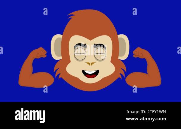 Vector illustration cartoon monkey Stock Videos & Footage - HD and 4K ...