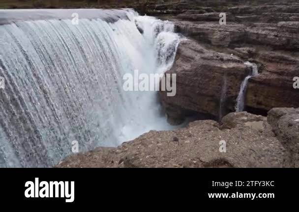 Niagara Falls near the capital Podgorica in Montenegro. Montenegrin ...
