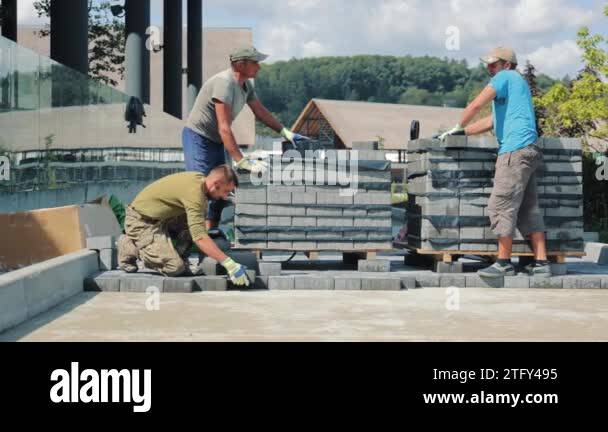 Stone pavement paving Stock Videos & Footage - HD and 4K Video Clips ...
