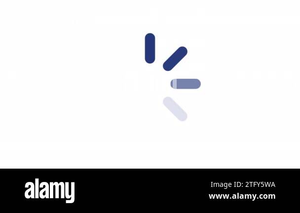 Animated loading color ui icon. Progress spinner. Waiting indicator for download. Seamless loop ...