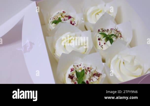 Rose cake whipped cream rose petals Stock Videos & Footage - HD and 4K ...