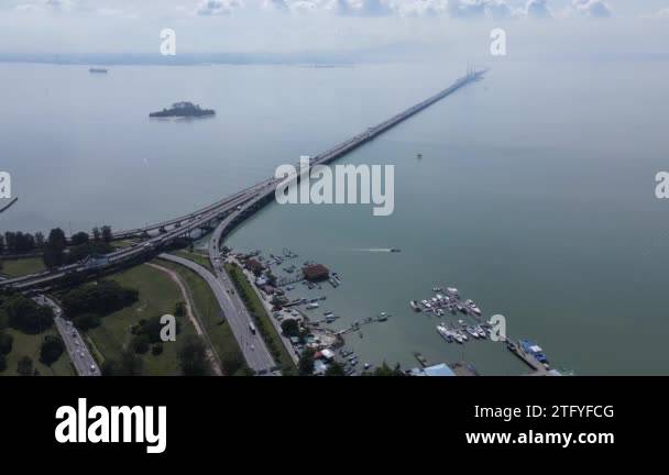 Georgetown, Penang Malaysia - May 18, 2022: The Majestic Penang Bridge ...