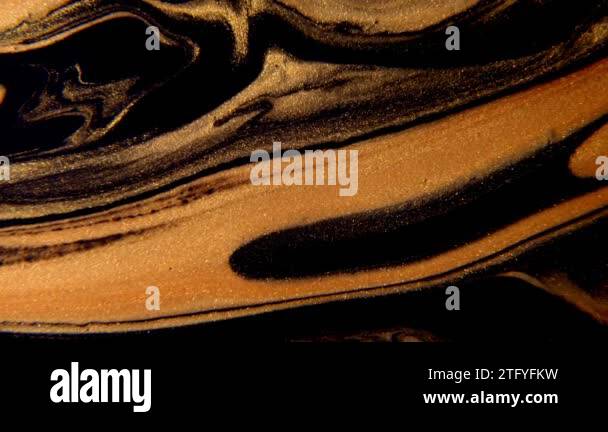 Fluid art drawing video flowing effect. Liquid paint mixing artwork ...