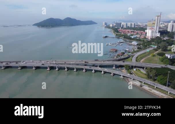 Georgetown, Penang Malaysia - May 18, 2022: The Majestic Penang Bridge ...