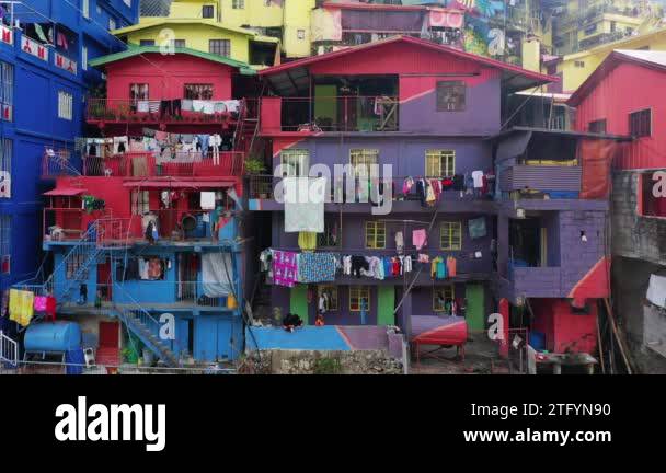 The Valley of Colors in the middle of Baguio City, Asia, Philippines ...