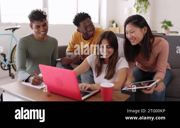 Brainstorming assignment group university Stock Videos & Footage - HD ...
