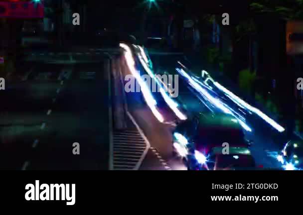 A timelapse of the downtown street at OUME avenue in Tokyo long ...