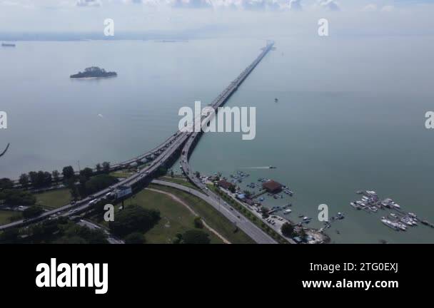 Georgetown, Penang Malaysia - May 18, 2022: The Majestic Penang Bridge ...