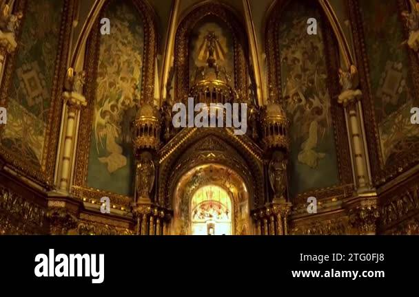 Monastery of Montserrat. Basilica of the Virgin Mary of Montserrat ...