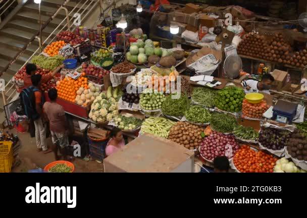 Panaji ,Goa India- Aug 2 2021: Indian fruit and vegetable vendors ...
