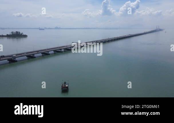 Georgetown, Penang Malaysia - May 18, 2022: The Majestic Penang Bridge ...
