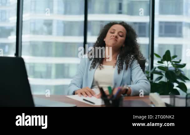 Angry business lady throwing crumpled paper disappointed work results ...