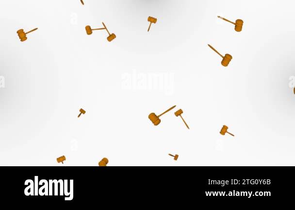 Loop animation of a moving judge Gavel, on green screen loop background ...