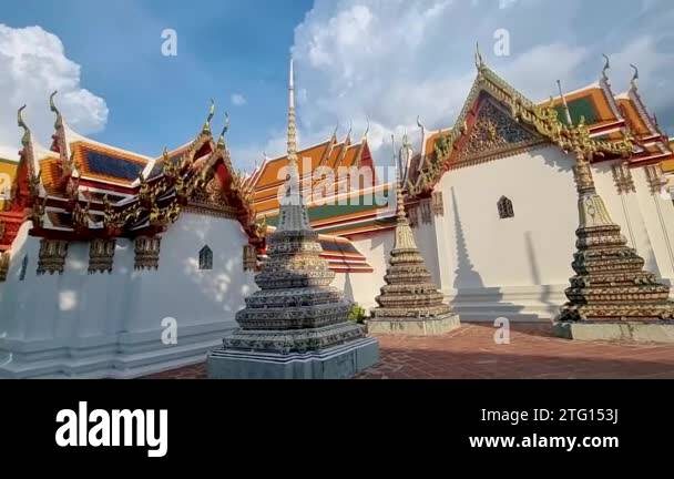 Wat Ratchabophit temple in Bangkok Thailand, beautiful temple with a ...
