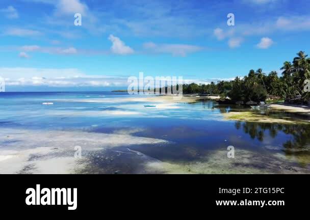 Siquijor Island with its sandy beaches and green palm trees , Asia ...