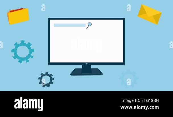 Animated Infographics set with different icons. Animation of different ...