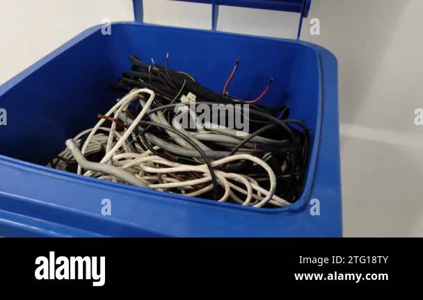 Ecology. Garbage sorting. Waste recycling. Industrial waste sorting ...