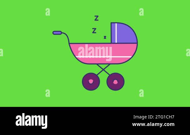 Baby stroller carriage cartoon Stock Videos & Footage - HD and 4K Video ...