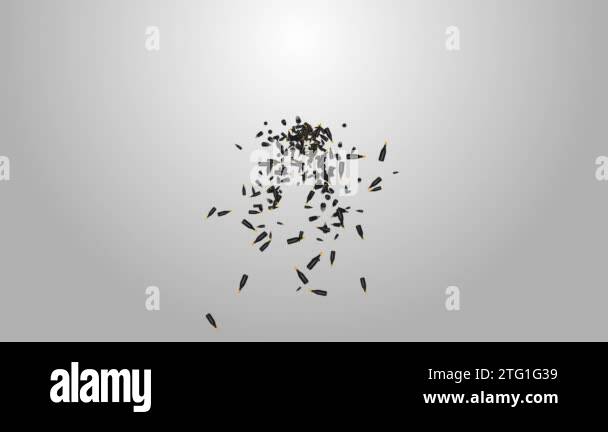 Seamlessly loop animation of realistic empty metal bottles endlessly ...