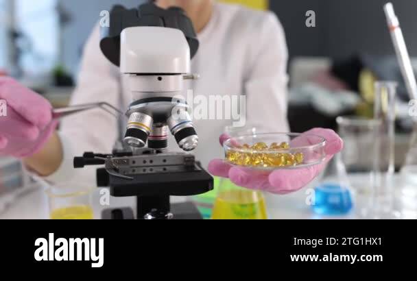 Scientist examines properties and benefits of omega-3 fatty acids using ...