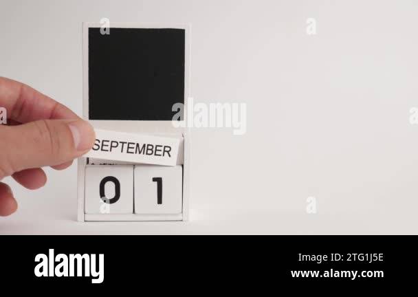 Calendar with the date September 1 and a place for designers ...