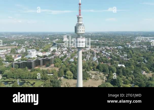 The television tower Florian-Turm is a landmark in the city of Dortmund ...
