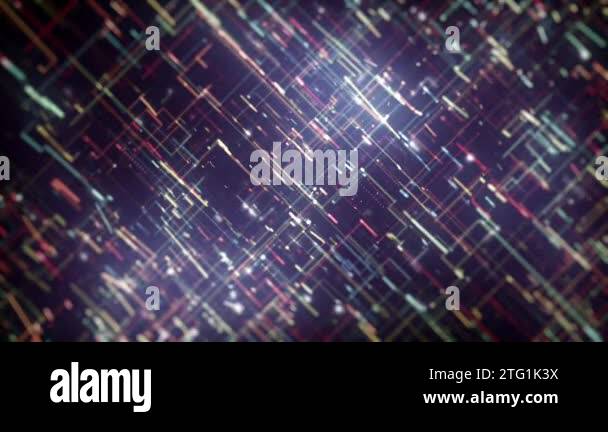 Abstract Digital Data Technology Background/ 4k animation of an ...