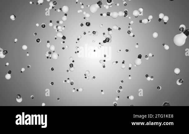 light bulb falling down Loop Animation Backgrounds. Concept of new ...