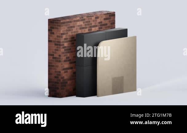 Cross section of house wall thermal insulation Stock Videos & Footage ...