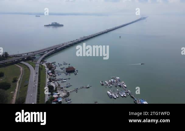Georgetown, Penang Malaysia - May 18, 2022: The Majestic Penang Bridge ...