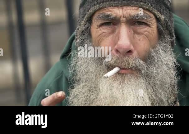 Homeless man smoking Stock Videos & Footage - HD and 4K Video Clips - Alamy