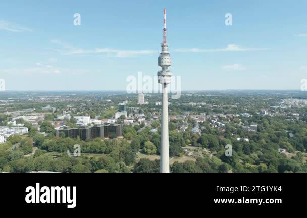 The television tower Florian-Turm is a landmark in the city of Dortmund ...
