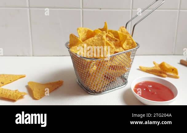 Triangle chips tortilla corn Stock Videos & Footage - HD and 4K Video ...