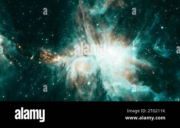 Flying through the Orion Nebula. 4K UHD animation rendered at 16-bit color depth Stock Video ...