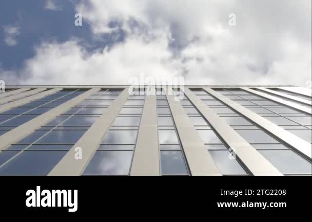 Exterior of a high-rise apartment building facade, windows and ...