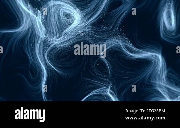 Abstract swirly trails. 4K UHD animation rendered at 16-bit color depth ...