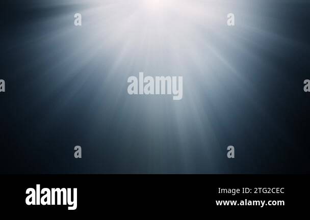 4K 3D Looped top shine light rays on blue background animation motion ...