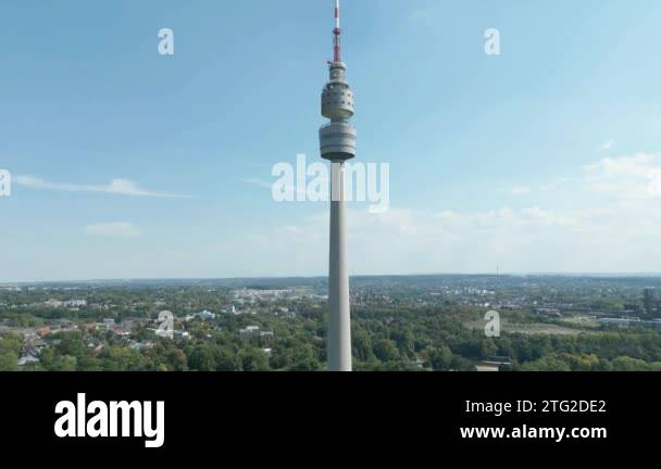 The television tower Florian-Turm is a landmark in the city of Dortmund ...