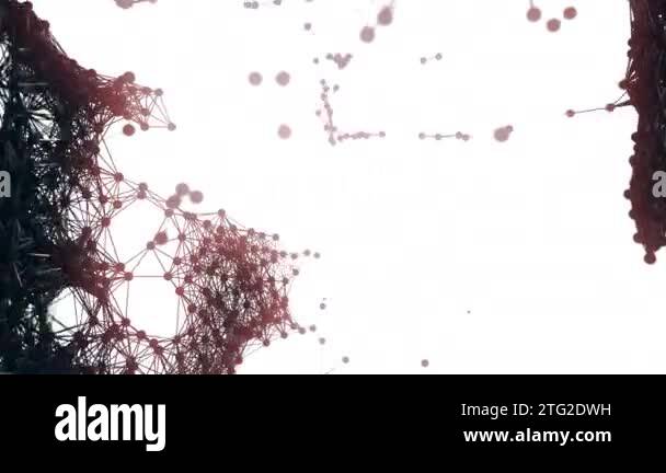 Highly realistic animation of molecular behavior. 4K UHD Stock Video ...