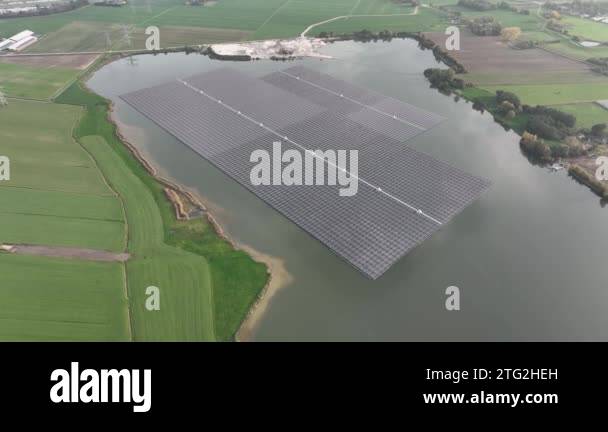 Largest floating solar park in Europe on a sand extraction lake ...
