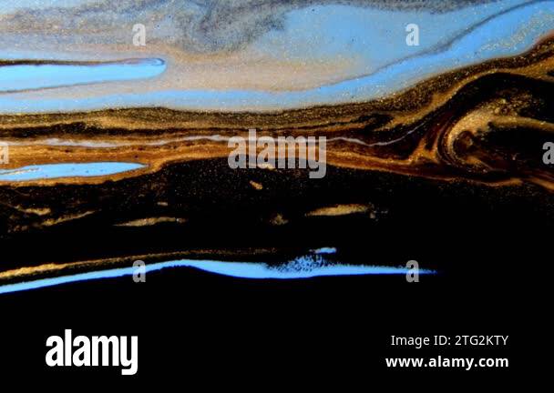 Fluid art drawing video flowing effect. Liquid paint mixing artwork ...