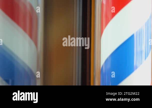 Red white striped barbers sign Stock Videos & Footage - HD and 4K Video ...