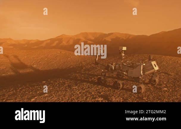 Highly realistic animation of the NASA Mars Discovery Rover. Almost ...