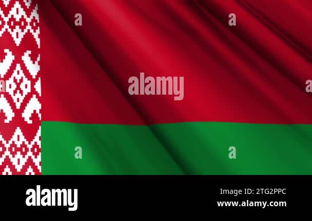 Close up realistic texture fabric textile silk satin flag of Belarus ... Close up realistic texture fabric textile silk satin flag of Belarus ...